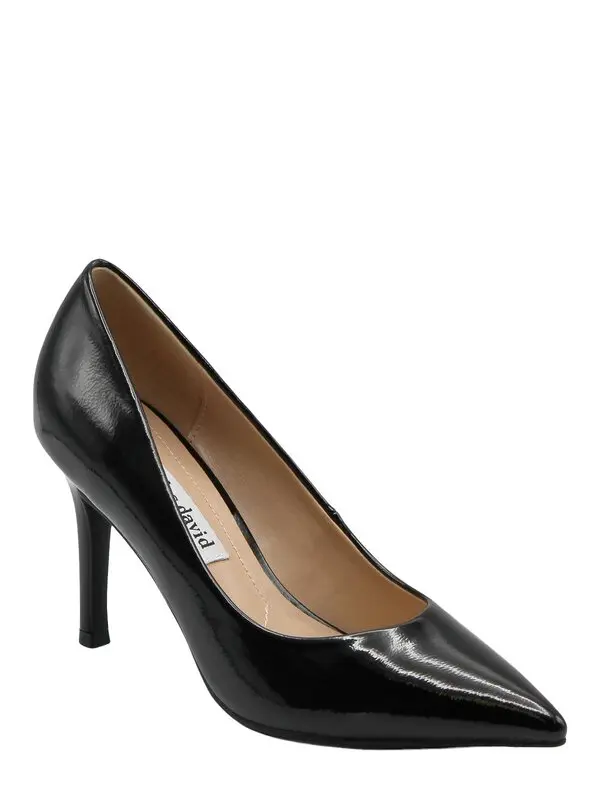 CHARLES DAVID Geno Pointed-toe Pumps - Black-pt