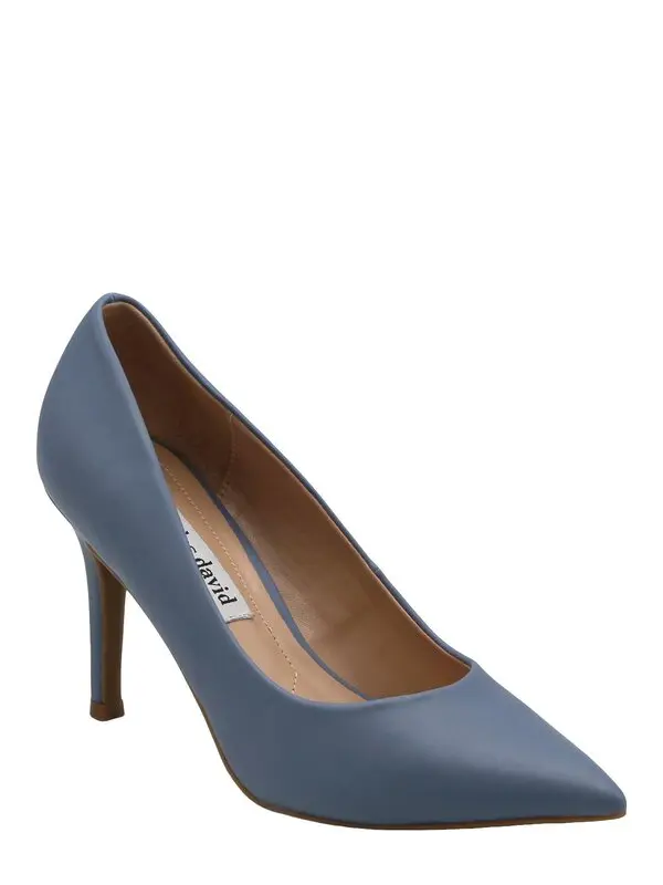 CHARLES DAVID Geno Pointed-toe Pumps - Blue
