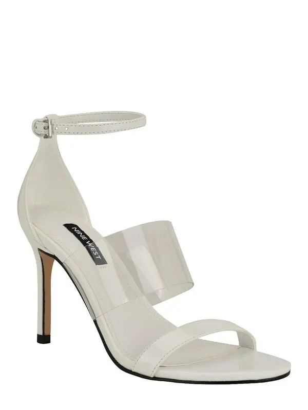 Nine West Vallie Ankle Strap Sandal - White