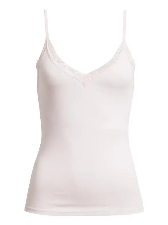 Bp. Lace-trimmed V-neck Camisole - Pink Soda