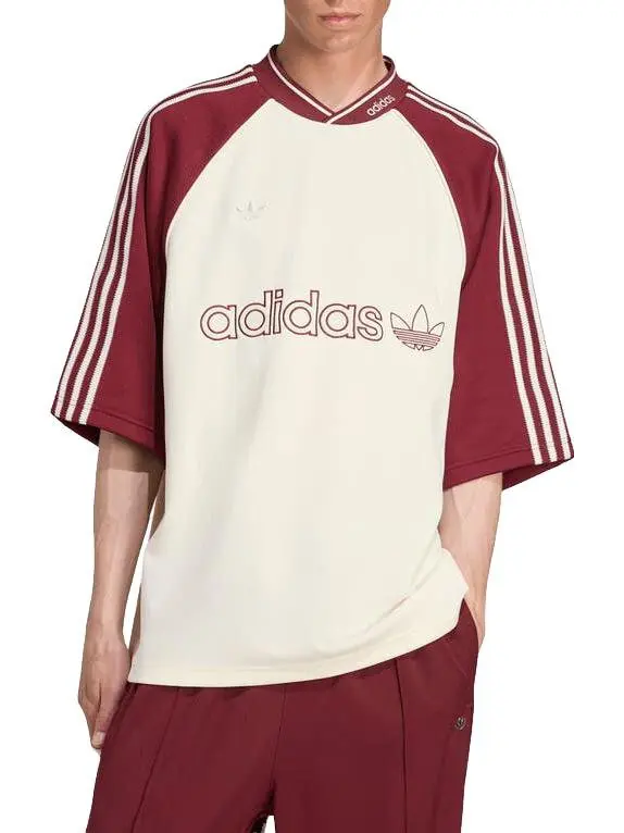 Adidas Premium Logo 3-stripes Jersey - Cream White