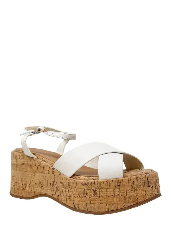 SHU SHOP Indiana Platform Sandal - Bone