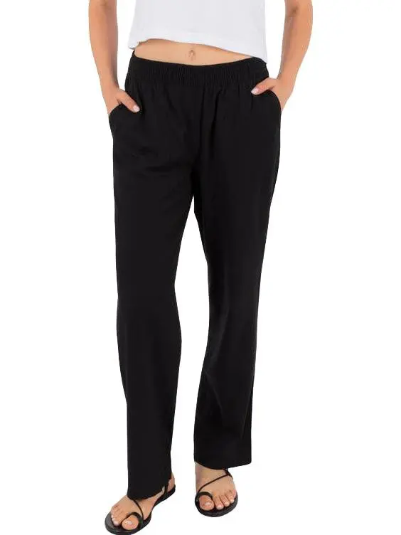 Hurley Beach Club Straight Leg Pants - Black