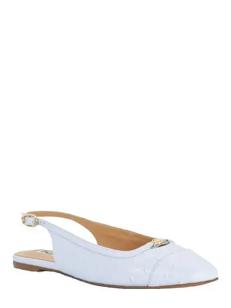 Dune London Hanna Slingback Cap Toe Flat - Blue