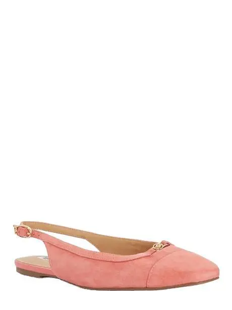 Dune London Hanna Slingback Cap Toe Flat - Pink