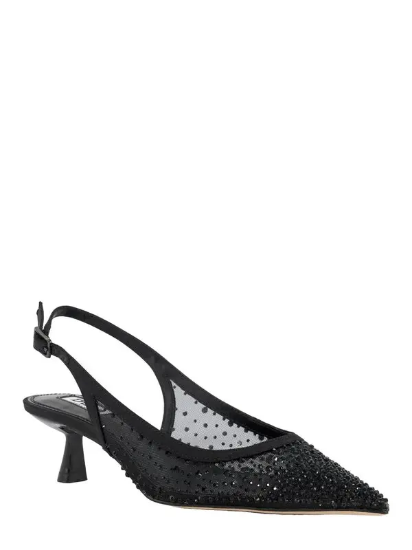 Dune London Ciana Slingback Kitten Heel Pumps - Black