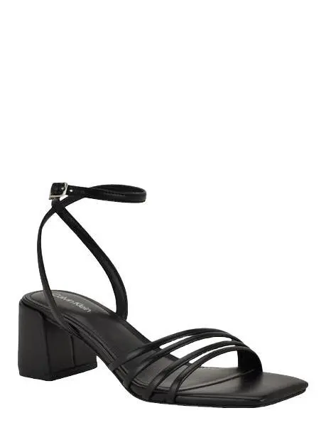 Calvin Klein Ankle Strap Sandal - Black