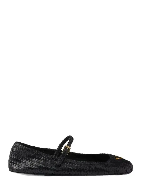 Prada Mesh Ballerinas - Black
