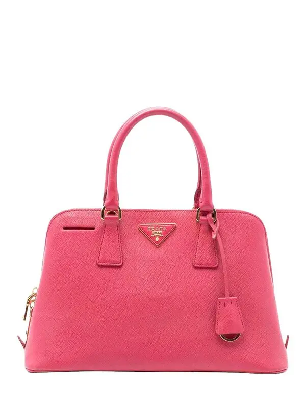 Prada Saffiano Lux Promenade Satchel - Pink