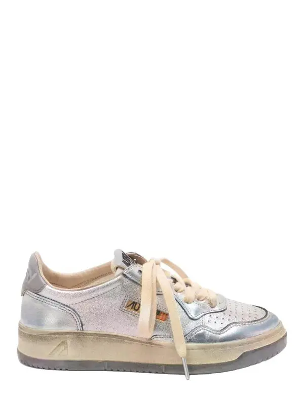 AUTRY Perforated Sneakers - Silver