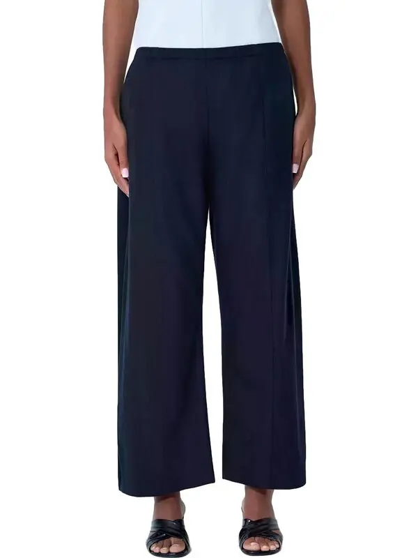Khaite Elasticated Wide-leg Palazzo Pants - Blue