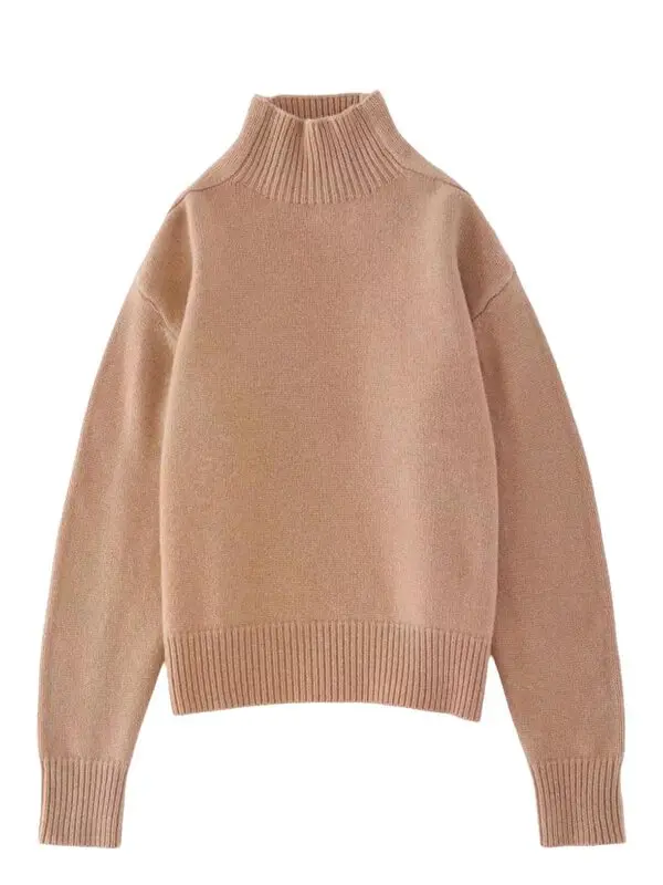 Studio Nicholson Gomes Ribbed Turtleneck Top - Brown