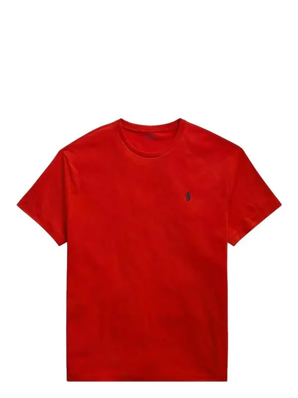 Polo Ralph Lauren Crew-neck Logo-embroidered T-shirt - Red