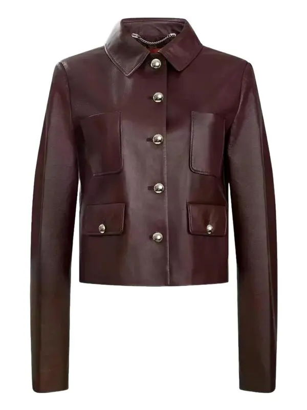 Altuzarra Four Pockets Leather Jacket - Brown