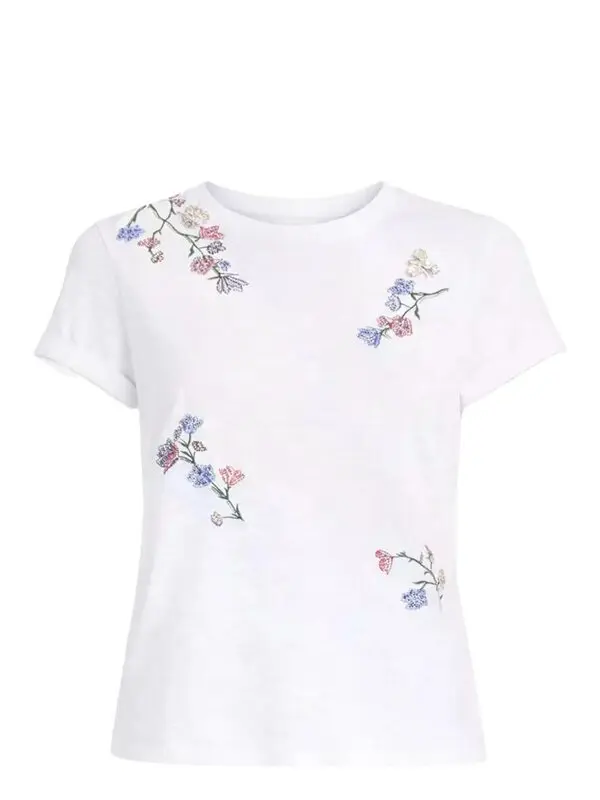 Cinq À Sept Floral Print T-shirt - White