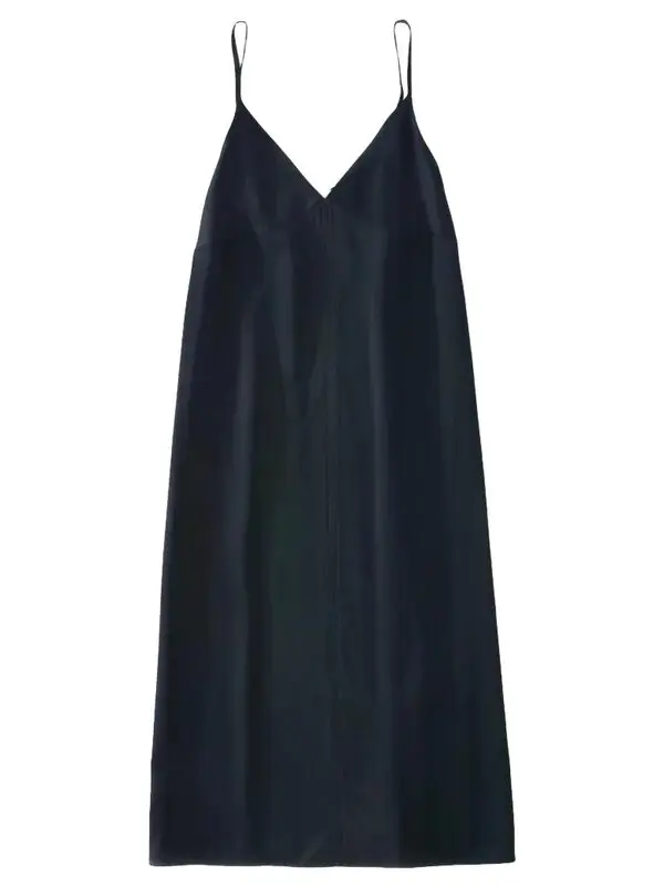 Studio Nicholson Malebo V-neck Midi Dress - Blue