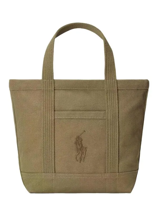 Polo Ralph Lauren Embroidered-logo Tote Bag - Green