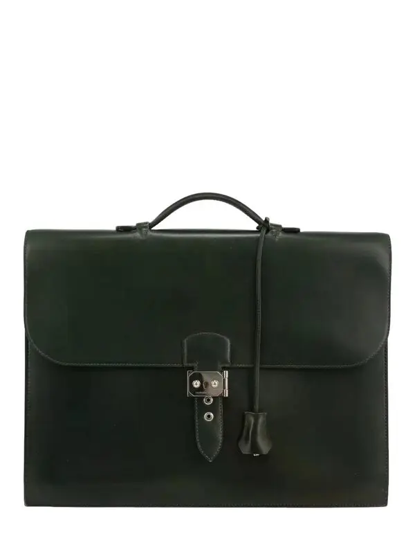 Hermès 2013 Sac À Dépêches Briefcase - Green