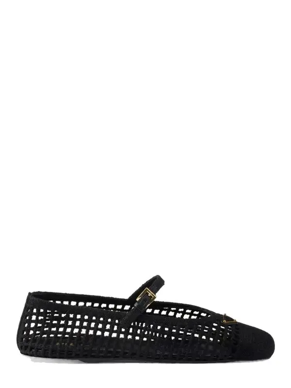 Prada Crochet Ballerinas - Black