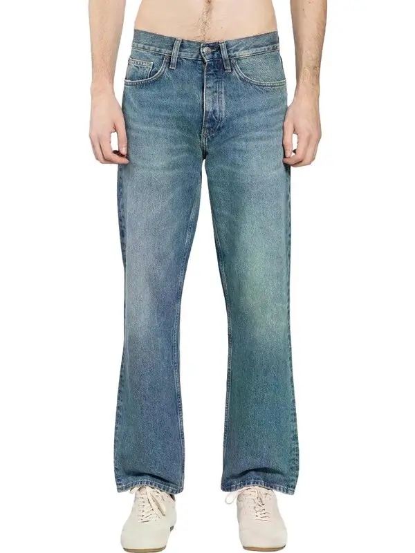 SUNFLOWER Washed Loose Fit Jeans - Blue