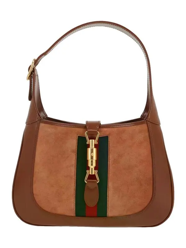 Gucci Jackie Leather Shoulder Bag - Brown