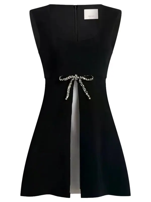 Cinq À Sept Jo Bow Sleeveless Dress - Black