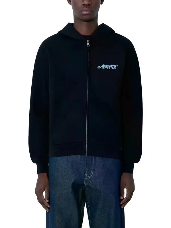 AWAKE NY Zip-up Hoodie - Black