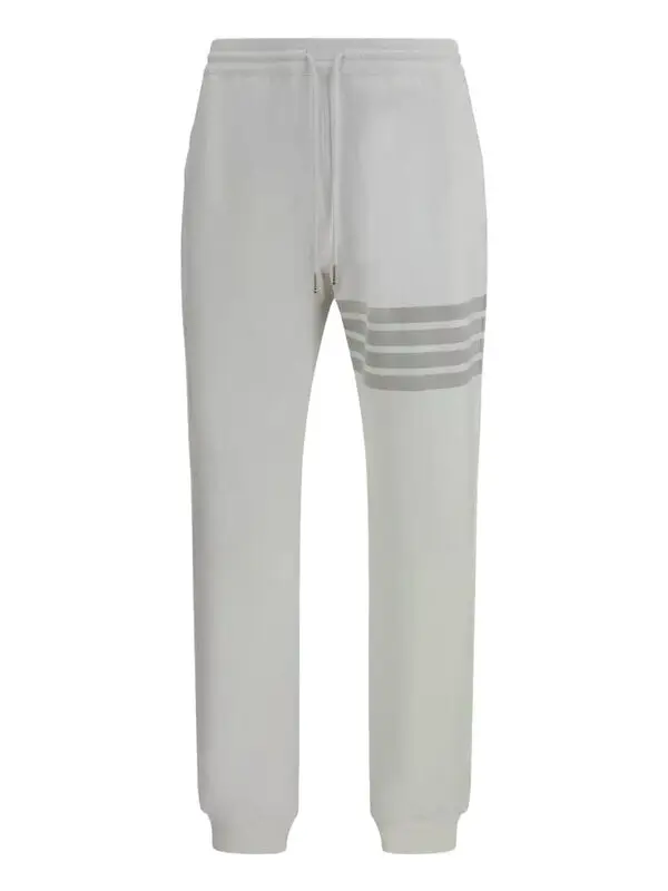 Thom Browne Four Bar Overdyed Track Pants - White
