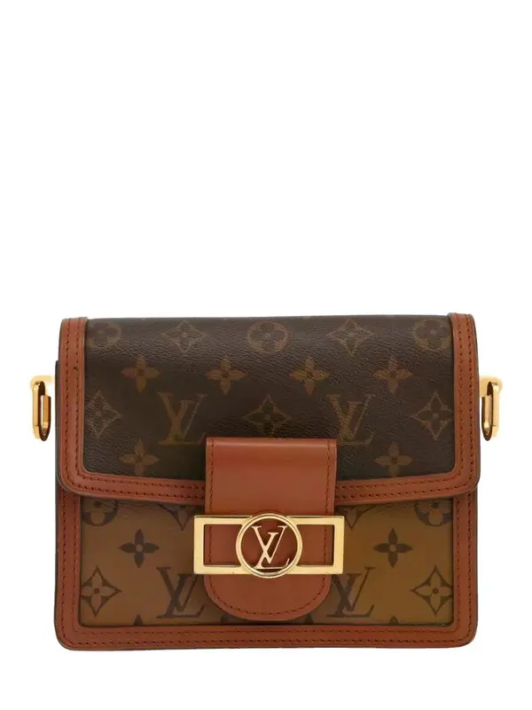 LOUIS VUITTON 2020s Mini Dauphine Monogram Shoulder Bag - Brown