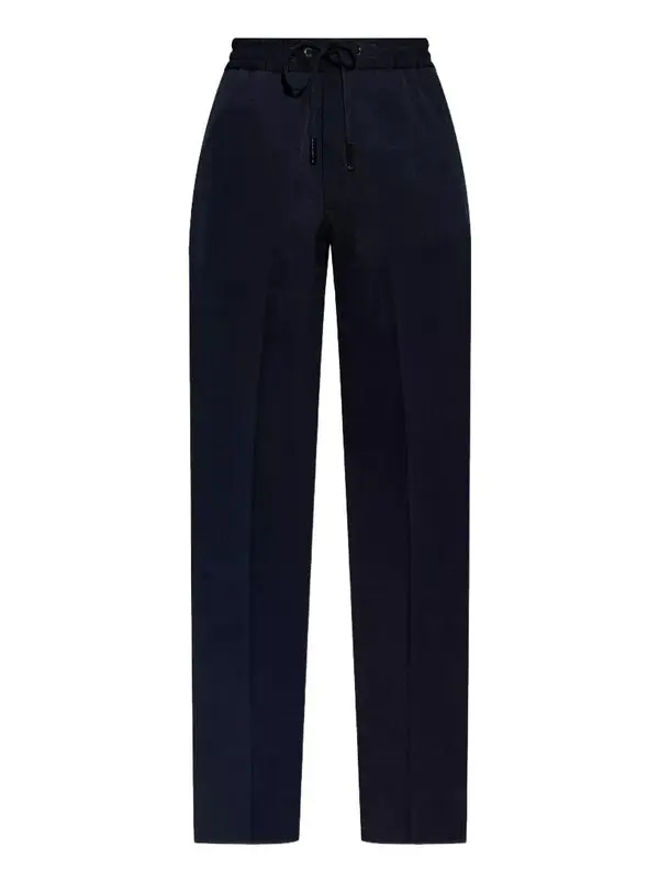 Iceberg Checked Drawstring Trousers - Blue