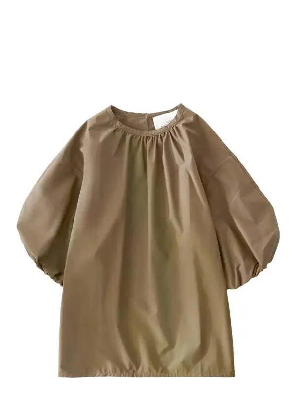 Studio Nicholson Cove Gathered Blouse - Brown