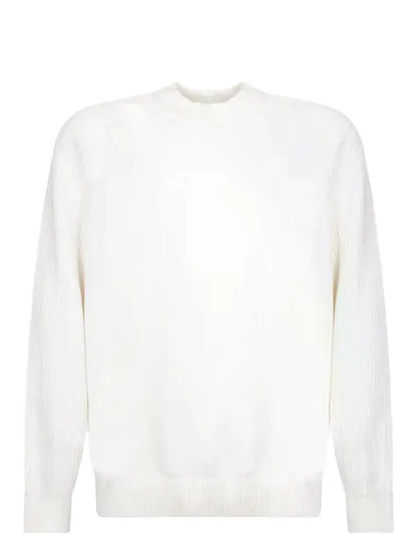 SELECTED Ribbed Knit Sweater - White