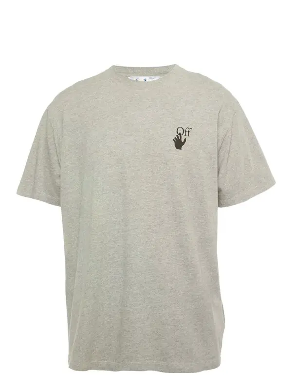 Off-White Faded Logo-motif T-shirt - Grey