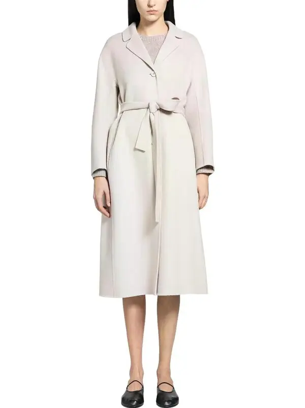Max Mara Flared Wool Coat - Neutrals