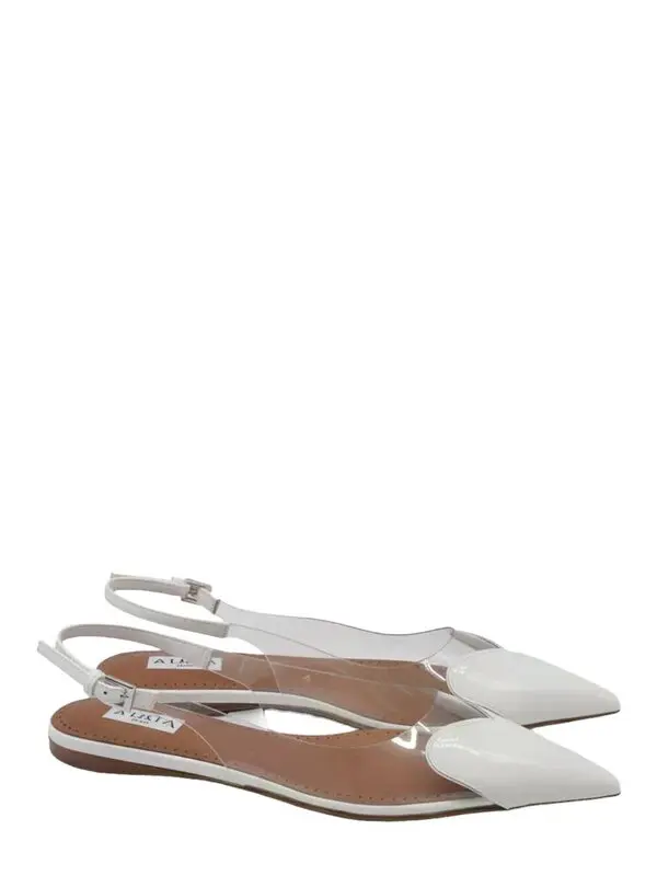 Alaïa Le Cœur Heart Slingback Ballet Flats - White