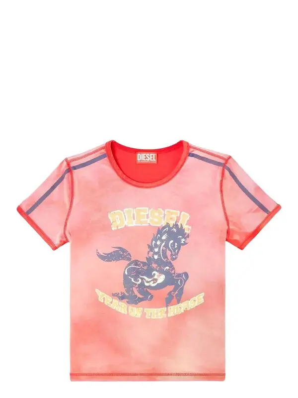 DIESEL® Graphic T-shirt - Pink
