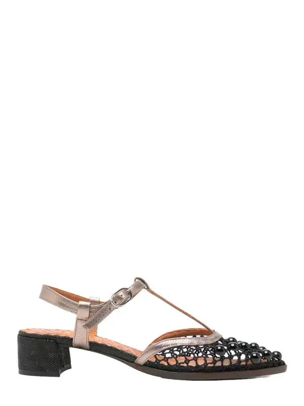 Chie Mihara Hagila Beaded Heeled Pumps - Black