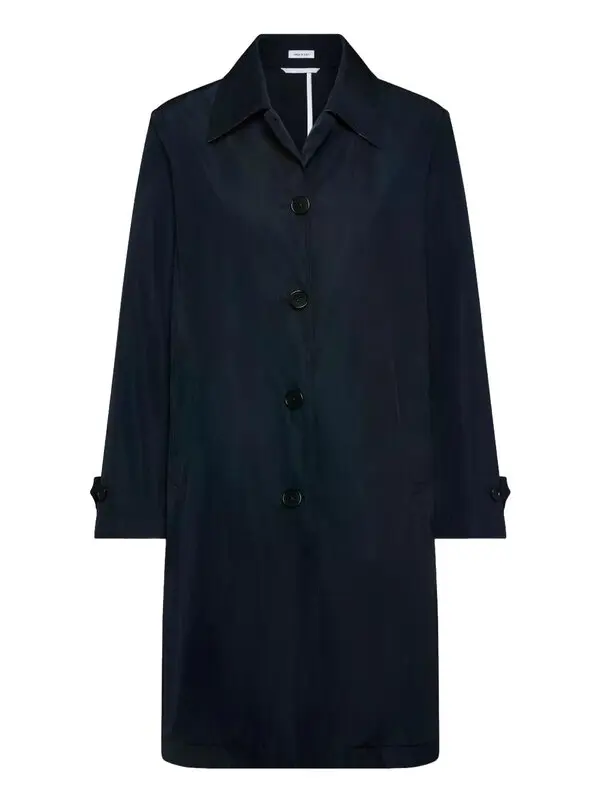 Thom Browne Button-fastening Coat - Blue