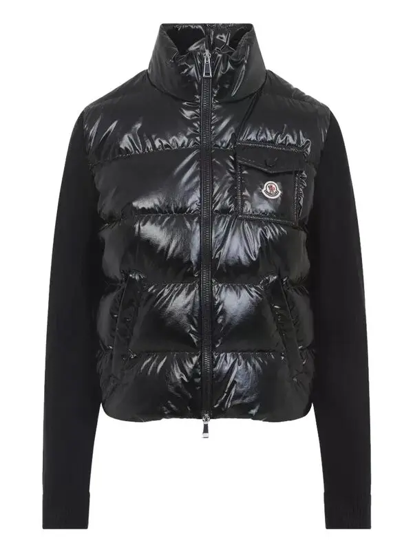 Moncler Logo-patch Puffer Jacket - Black
