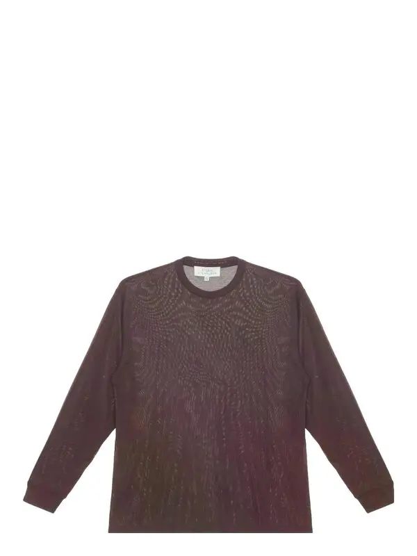 Studio Nicholson Lyocell Long Sleeve Sweater - Brown