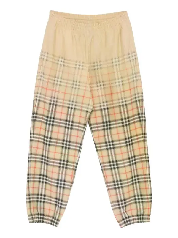 Burberry Gradient Check Track Pants - Neutrals