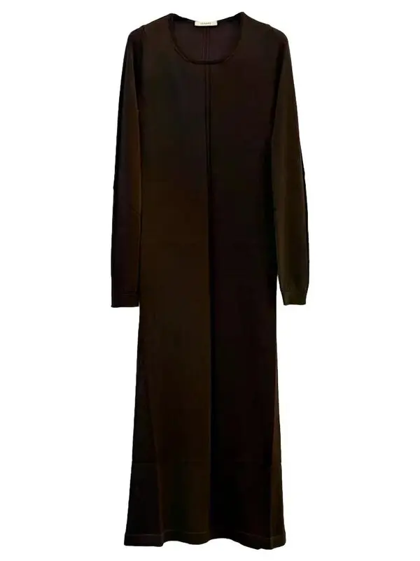 LEMAIRE Long-sleeve Maxi Dress - Brown