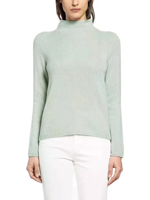 Max Mara Mock-neck Sweater - Green