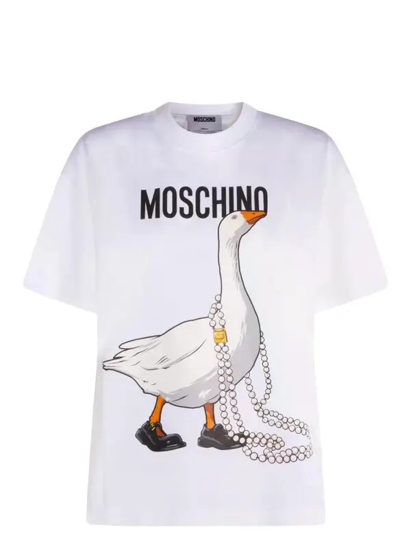 Moschino Goose-print T-shirt - White