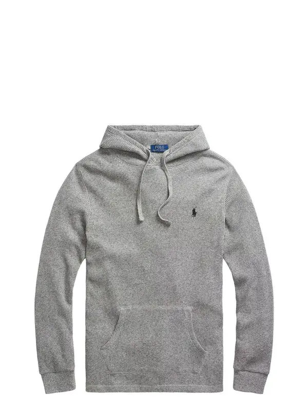 Polo Ralph Lauren Waffle-knit Hoodie - Grey