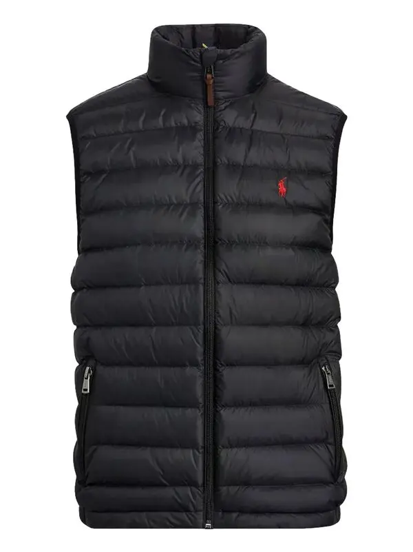 Polo Ralph Lauren Logo-embroidered Padded Gilet - Black