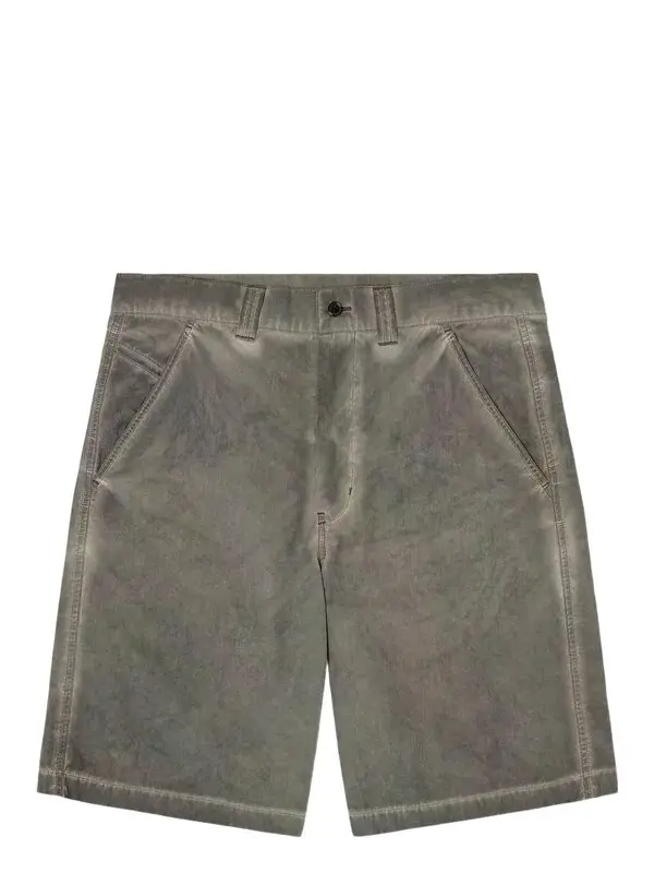 Diesel Button-fastening Chino Shorts - Grey