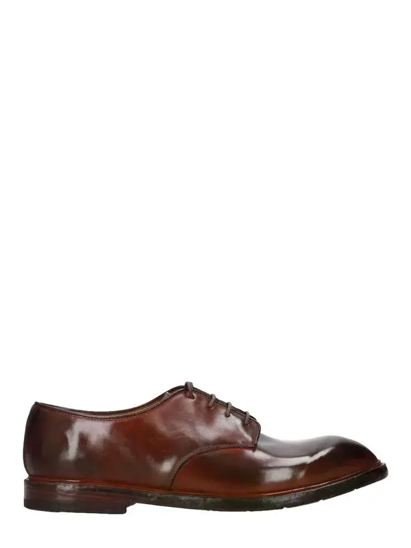 Premiata Leather Derby Shoes - Brown