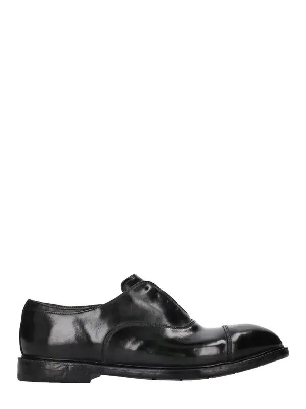 Premiata Abner Leather Oxford Shoes - Black