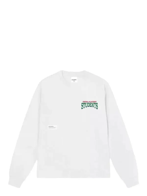 STUDENTS GOLF Long-sleeve Printed T-shirt - White